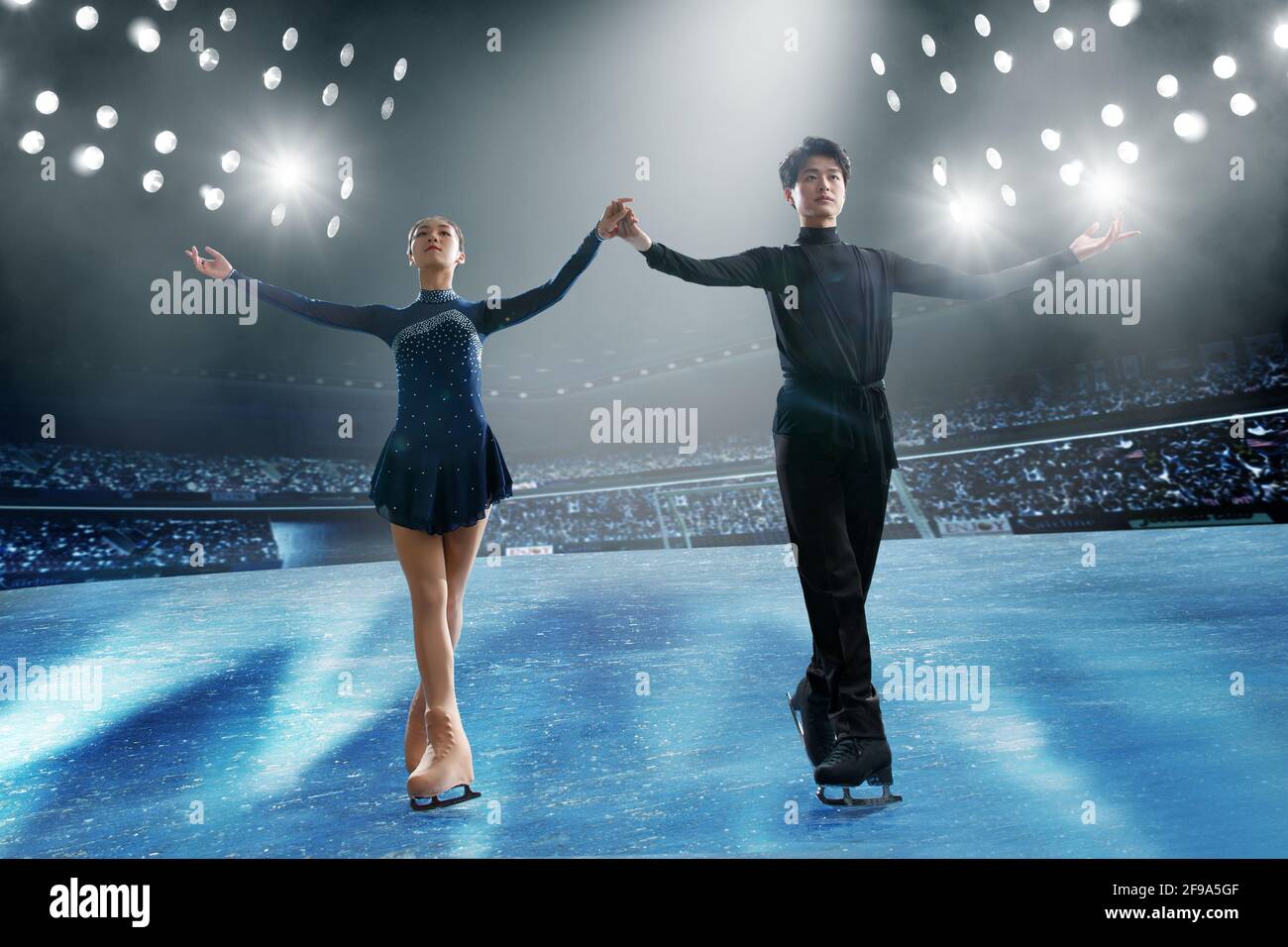 Figure skating pairs Stock Photo - Alamy