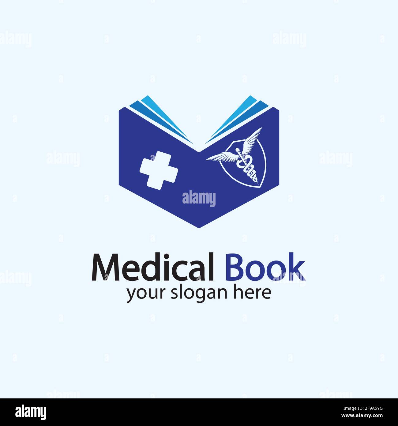 Medical Book Logo icon design vector,health book education logo Designs ...