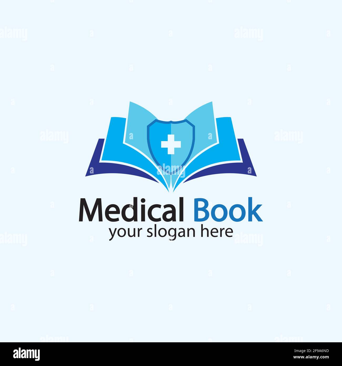 Medical Book Logo icon design vector,health book education logo Designs ...