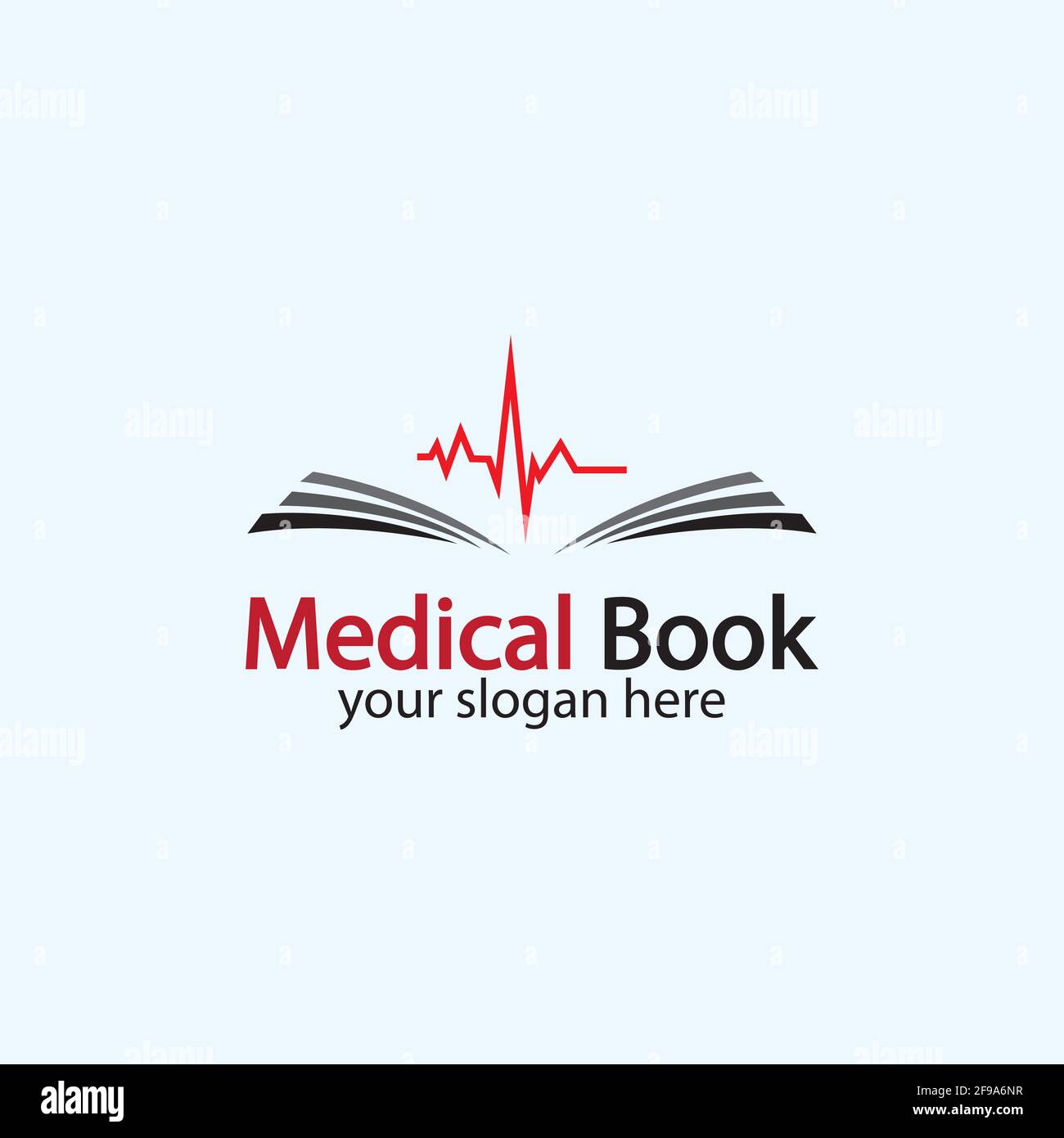 Medical Book Logo icon design vector,health book education logo Designs ...