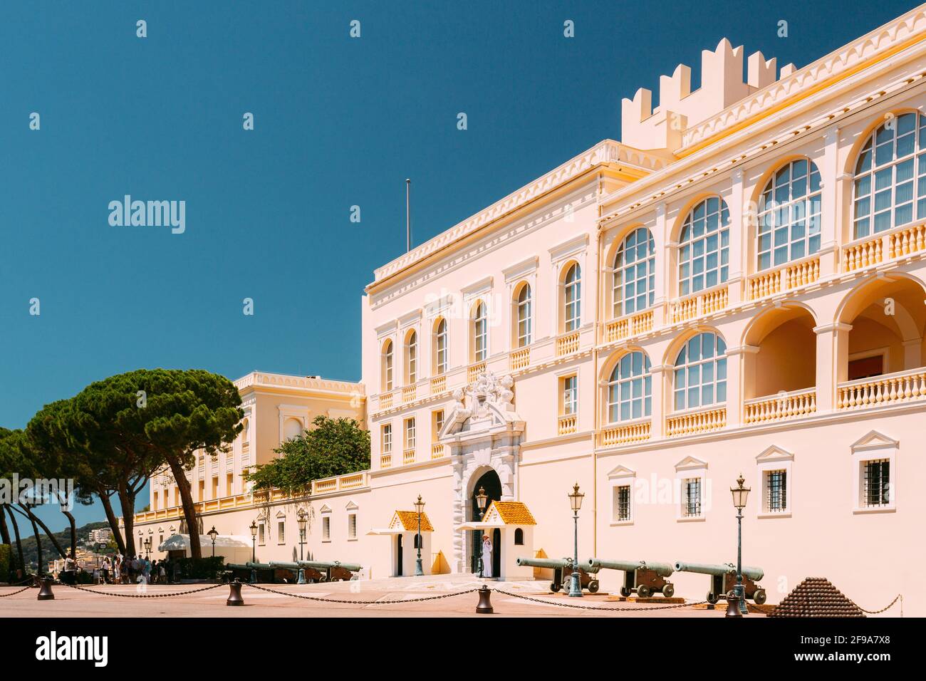 Monte-Carlo, Monaco. Royal palace, residence of Prince of Monaco Stock ...