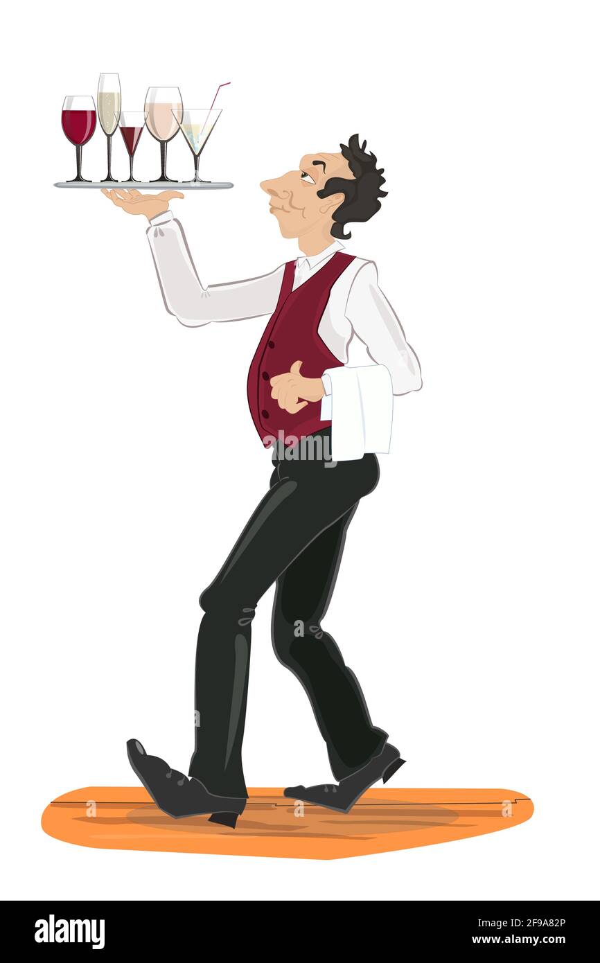 Vintage waiter uniform hi-res stock photography and images - Alamy