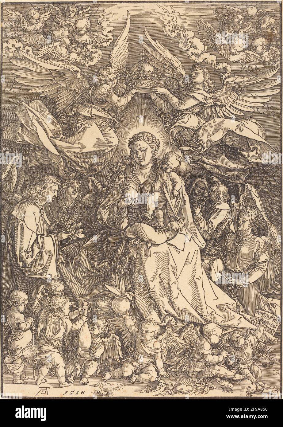 Virgin mary surrounded angels jesus hi-res stock photography and images ...