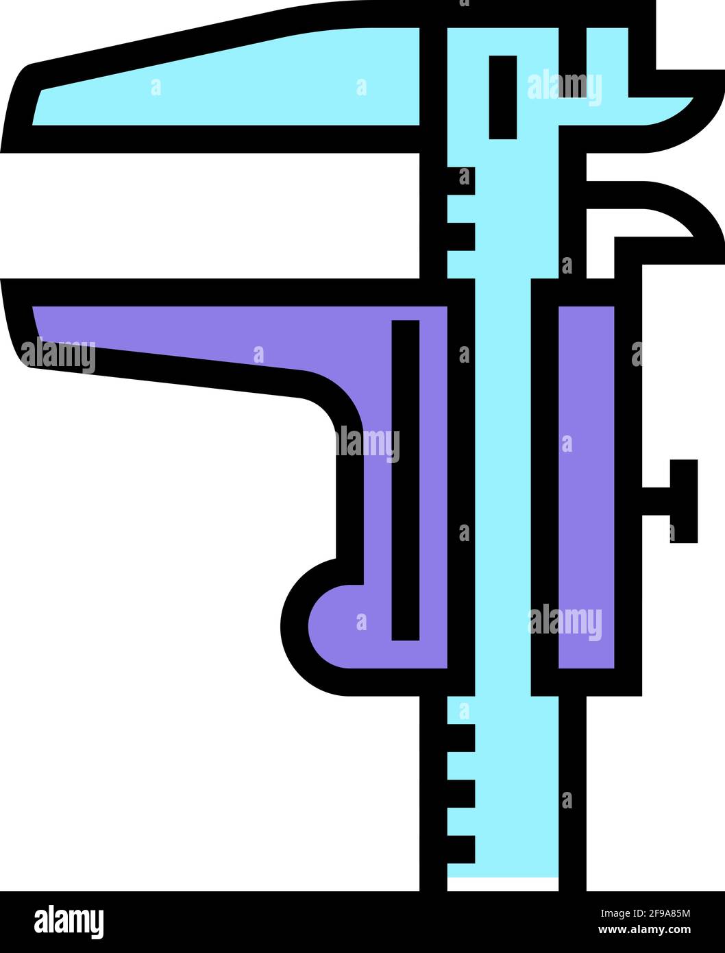 calipers tool color icon vector illustration Stock Vector Image & Art ...