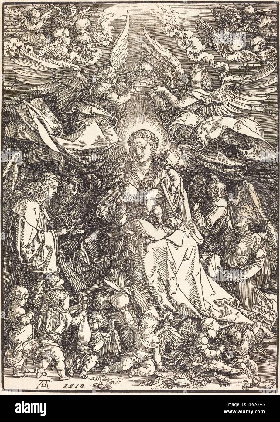 Virgin mary surrounded angels jesus hi-res stock photography and images ...