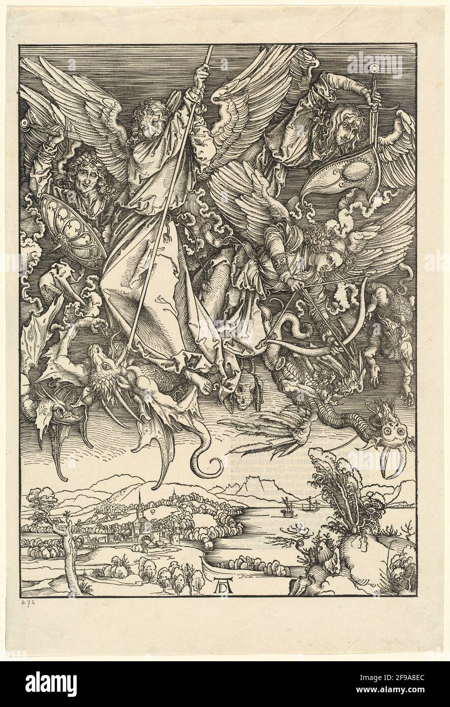 St michael fighting the dragon hi-res stock photography and images - Alamy