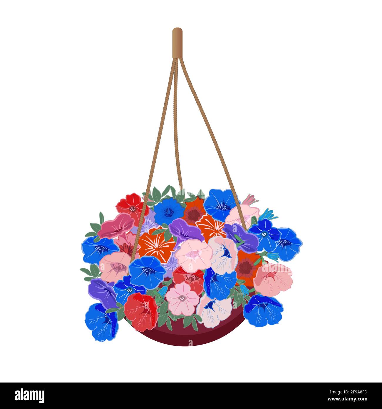 Hanging Flower Basket Clip Art