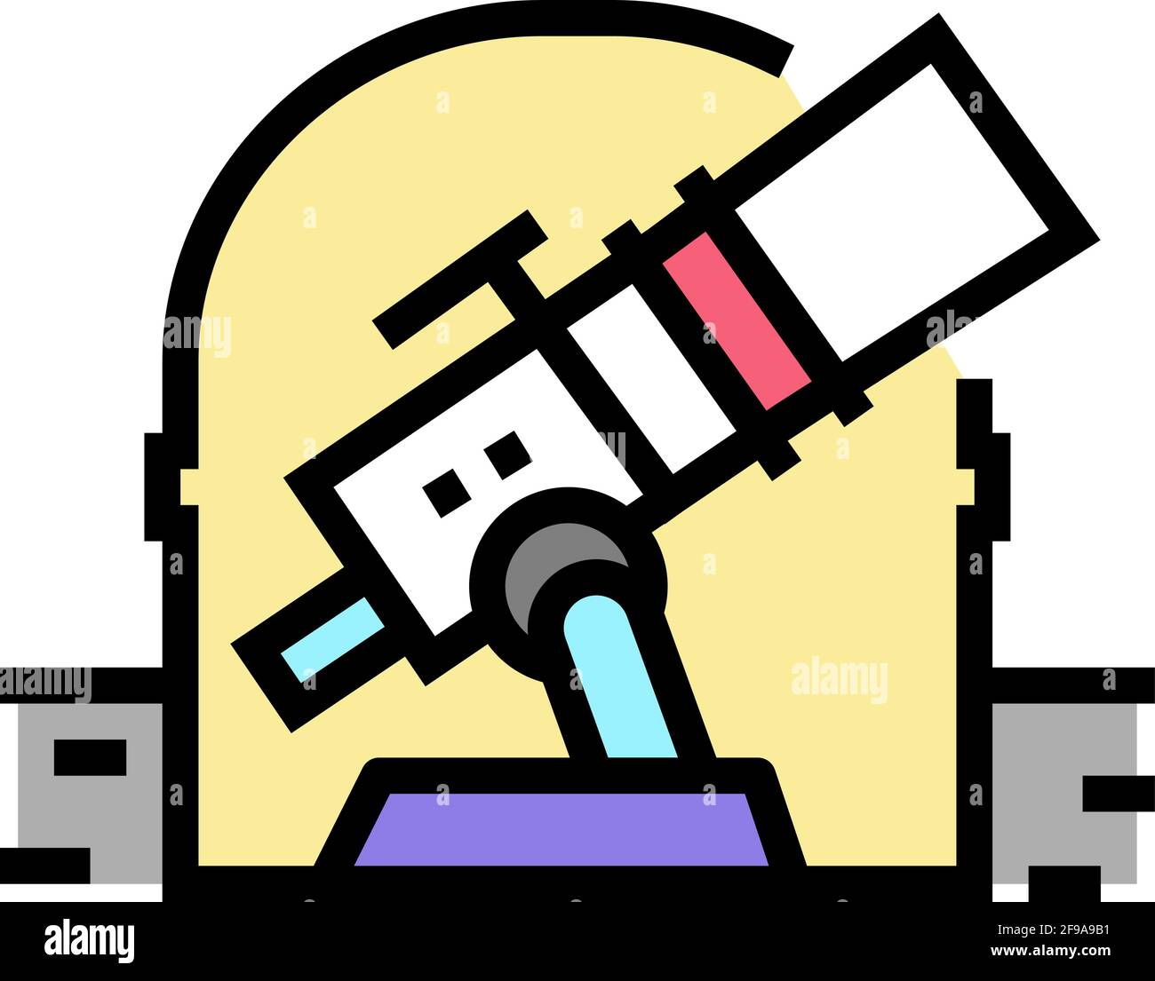 telescope of observatory color icon vector illustration Stock Vector ...