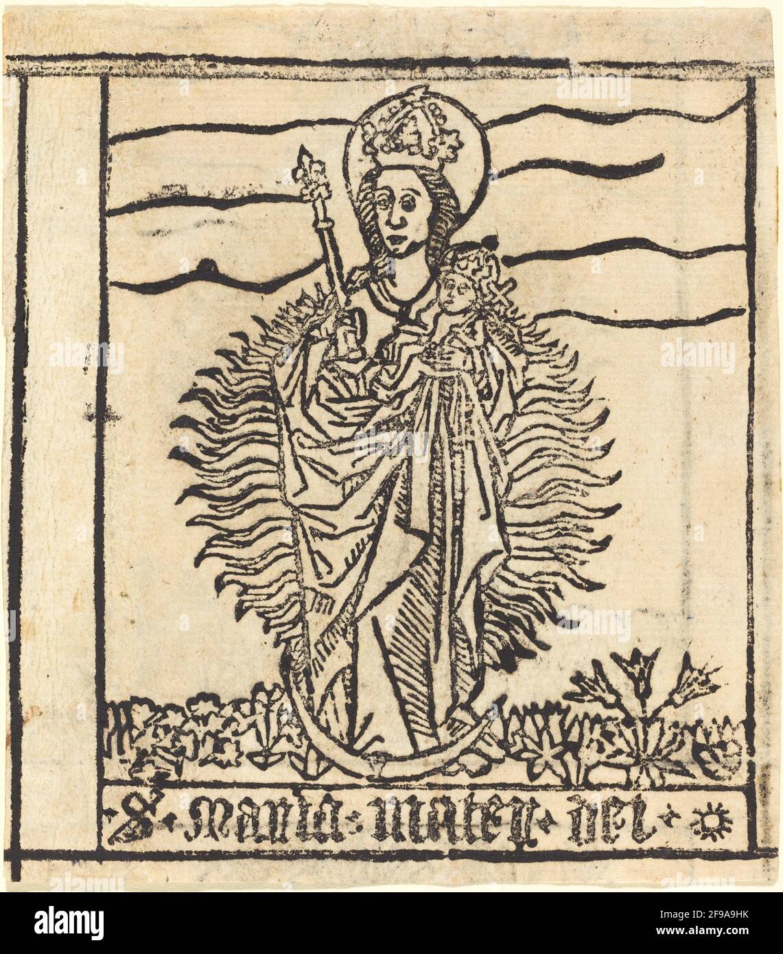 Virgin mary with sceptre and infant jesus hi-res stock photography and ...