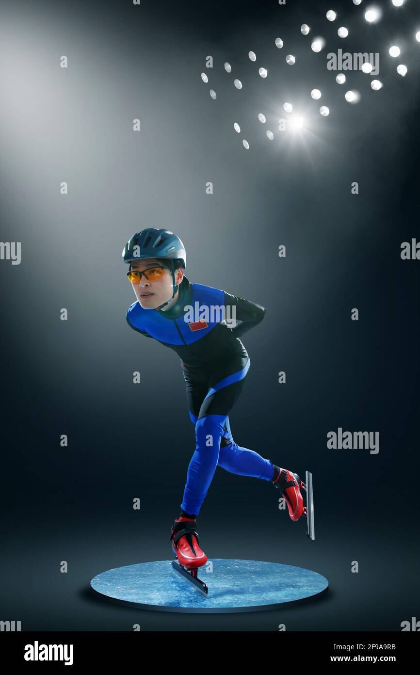 Speed skater hi-res stock photography and images - Alamy