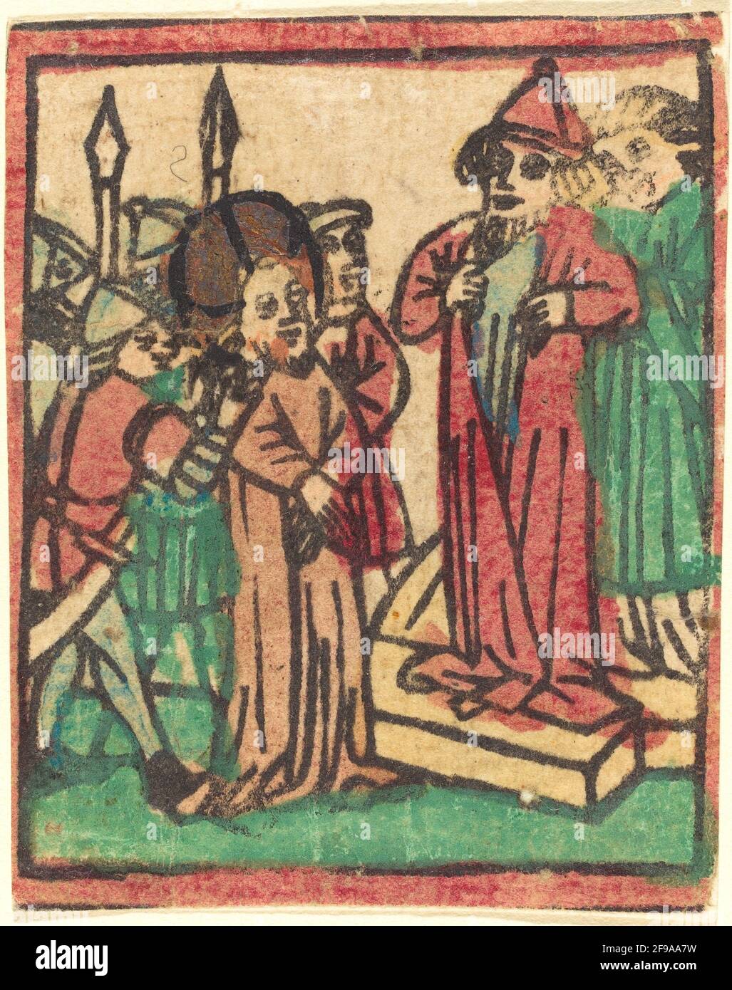 Caiaphas Tearing his Clothes, probably 1449 Stock Photo - Alamy