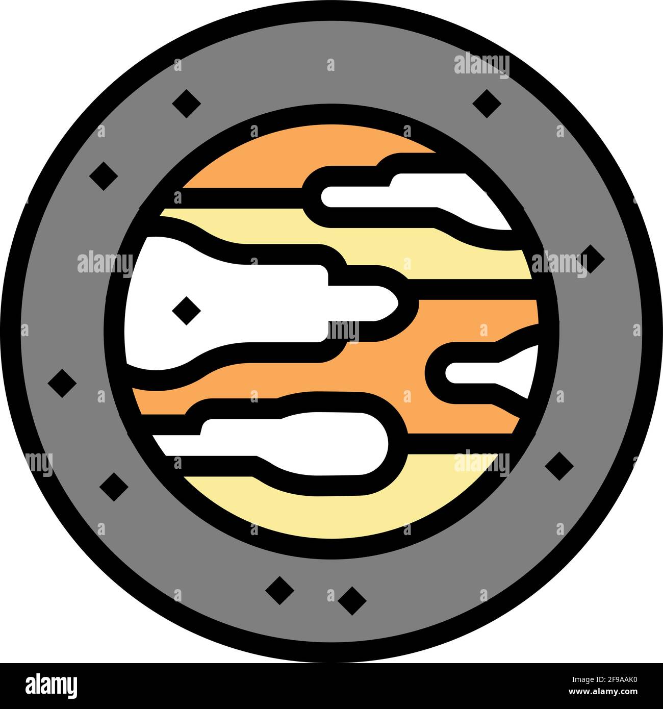 planet galaxy color icon vector illustration Stock Vector Image & Art ...