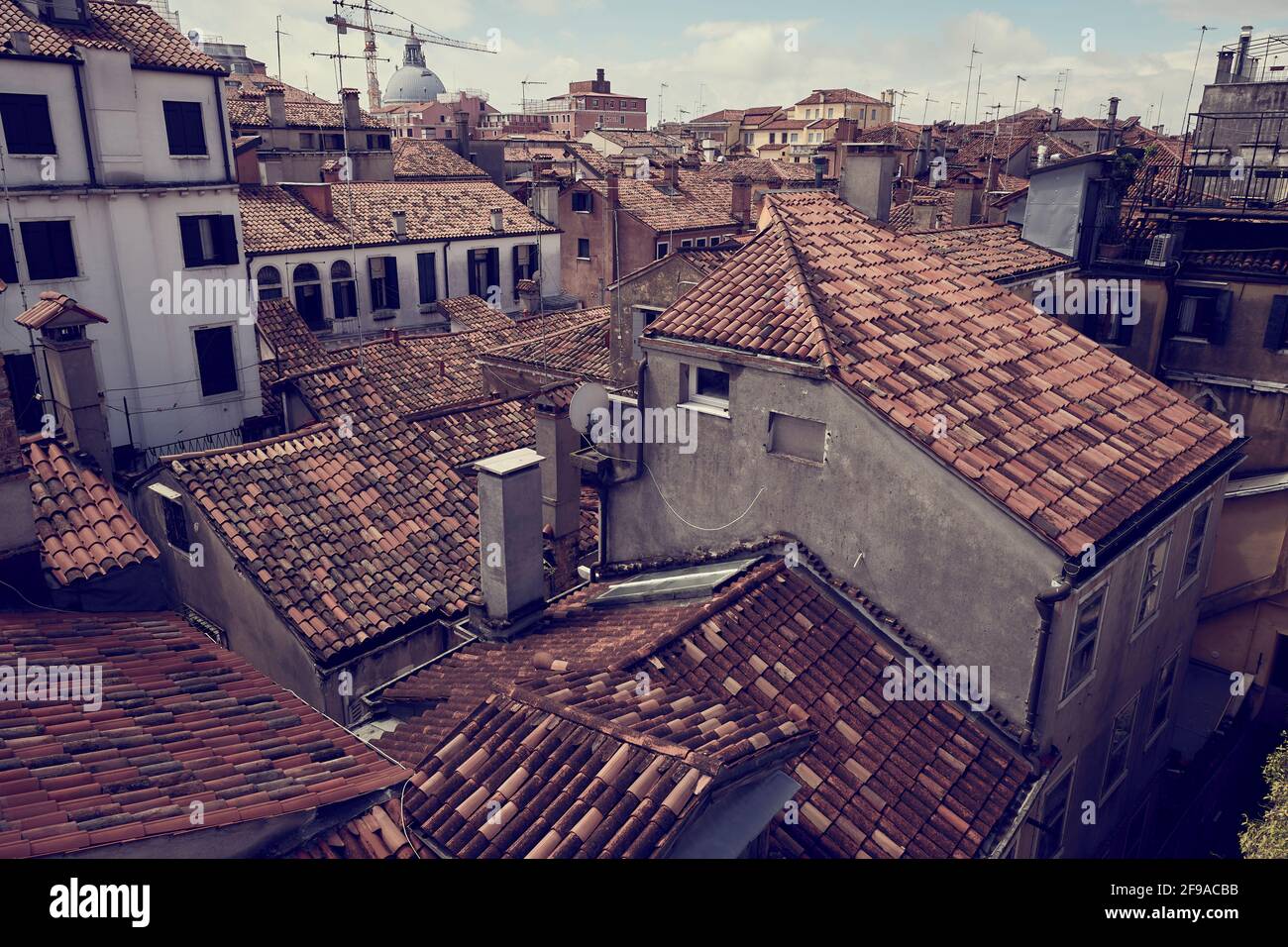 View of terracotta rooftops of Venetian houseS Stock Photo - Alamy