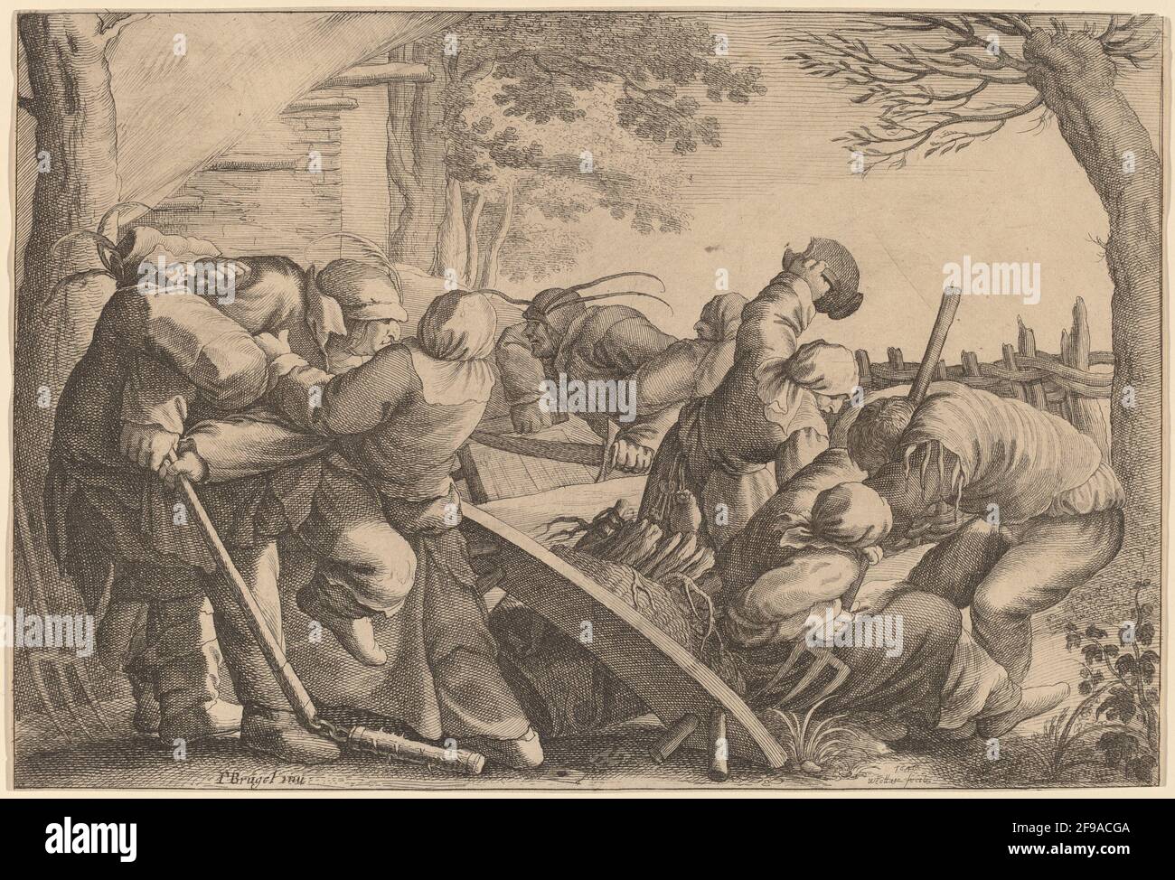 Peasant Brawl, 1646 Stock Photo - Alamy