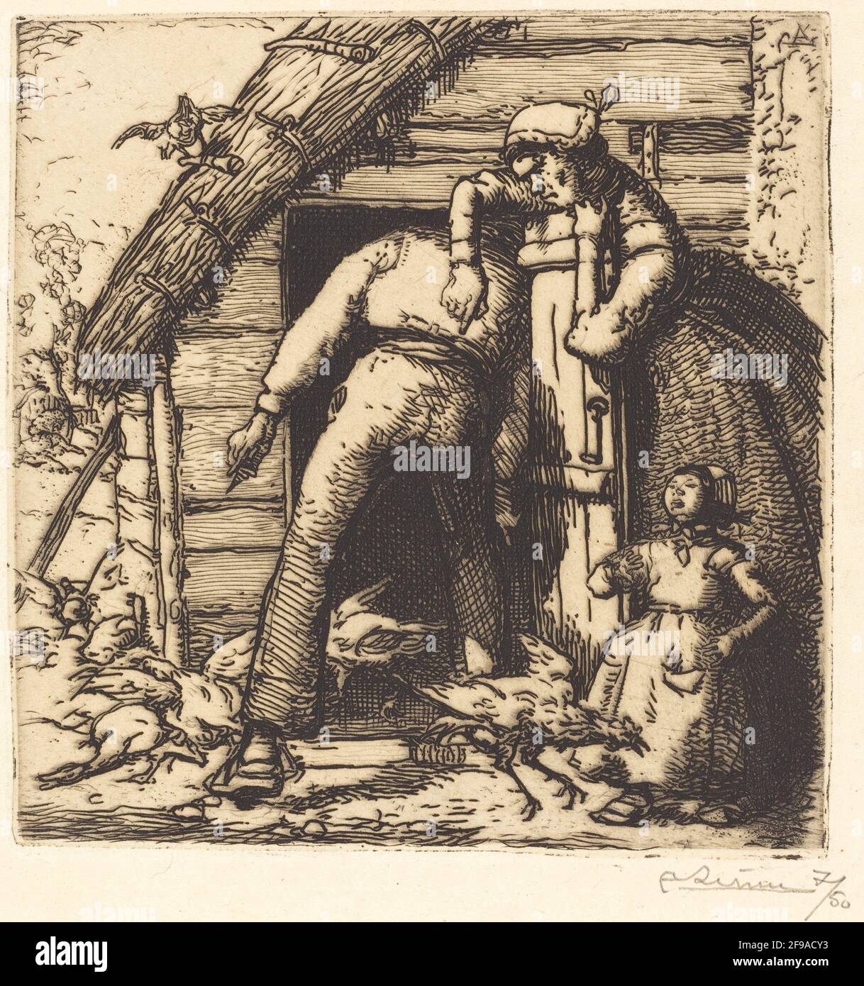 The Poulterer, Vendee (Le Poulailler, Vendee), 1908 Stock Photo - Alamy