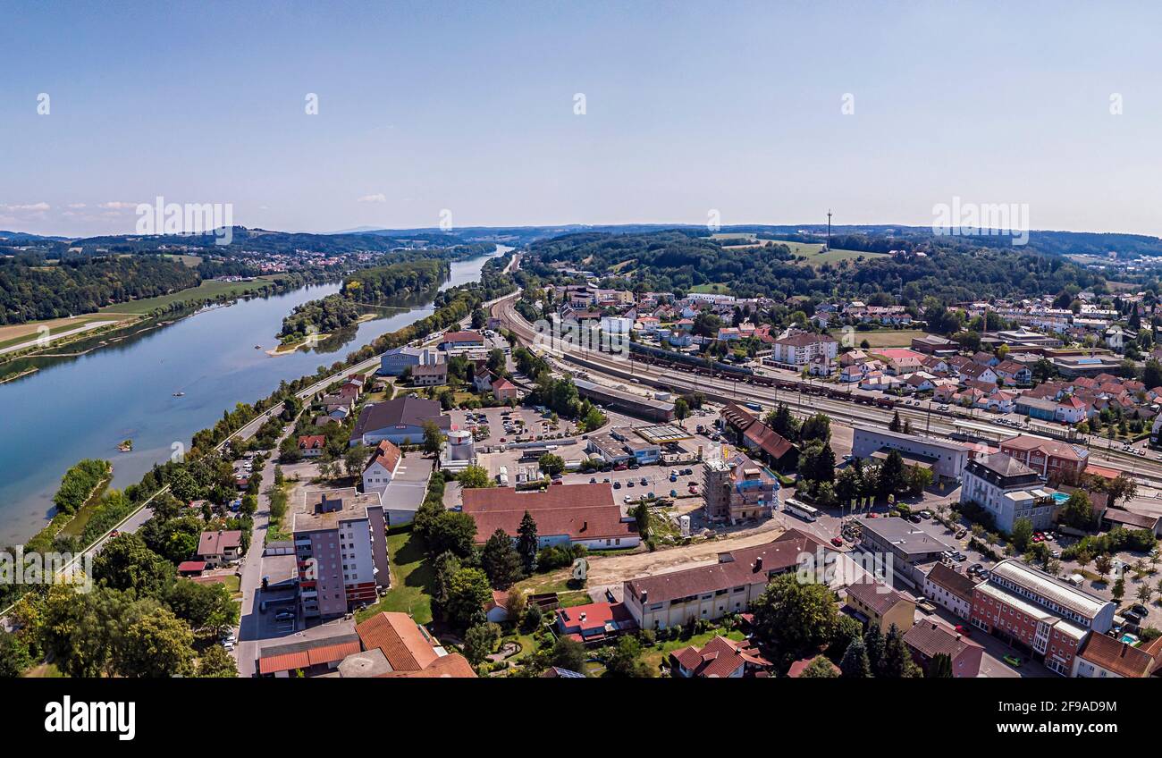 Railway aerial view hi-res stock photography and images - Alamy