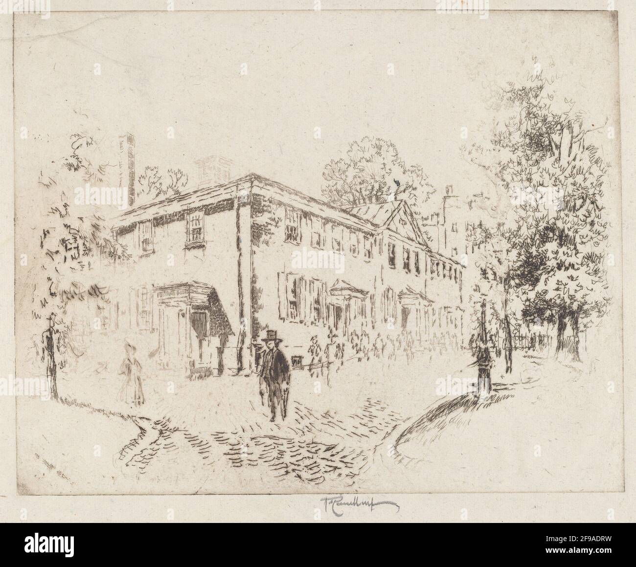 Fourth Street, Meeting House, Philadelphia, 1920 Stock Photo - Alamy