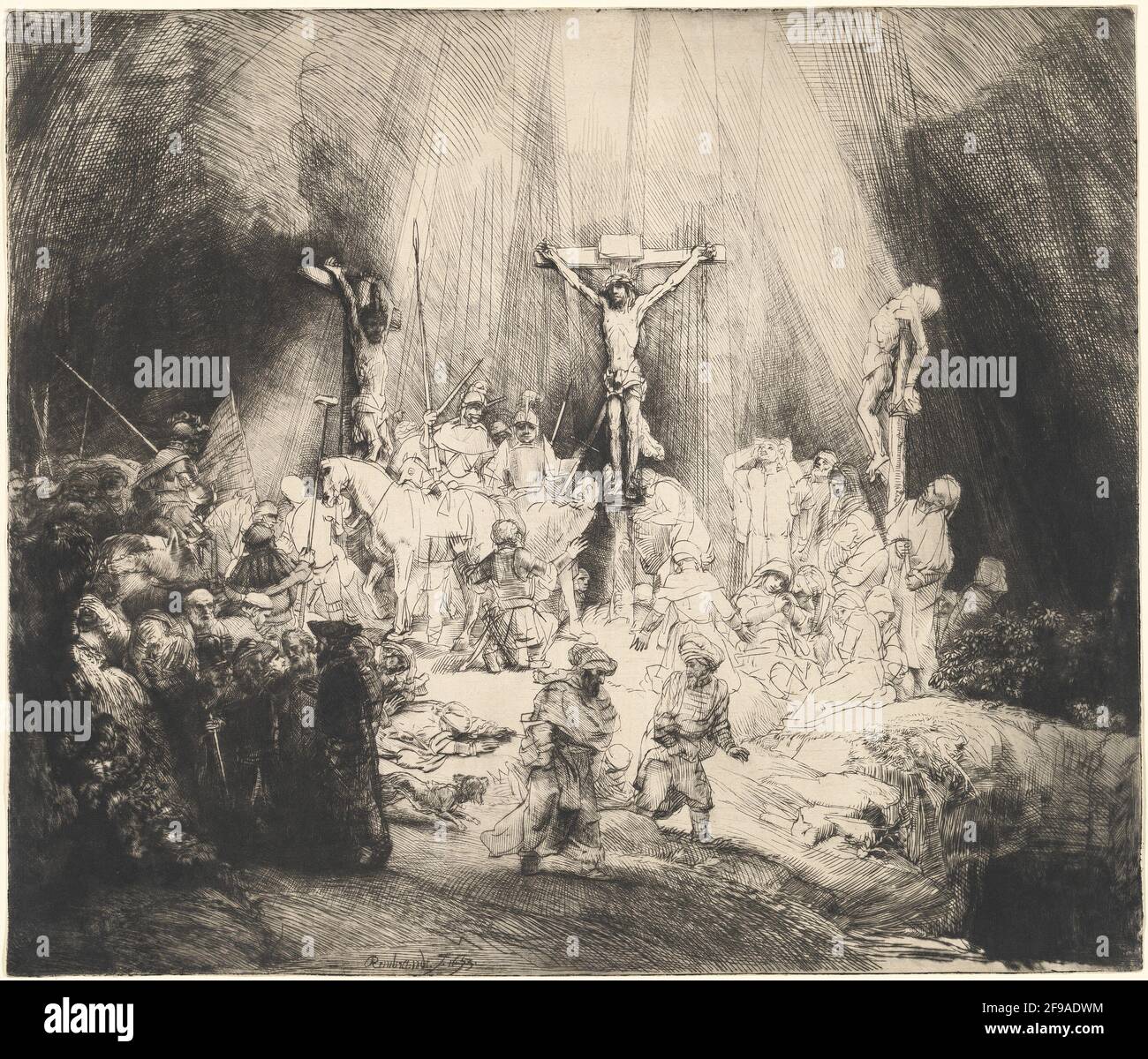 Crucifixion of jesus christ two thieves hi-res stock photography and images - Alamy