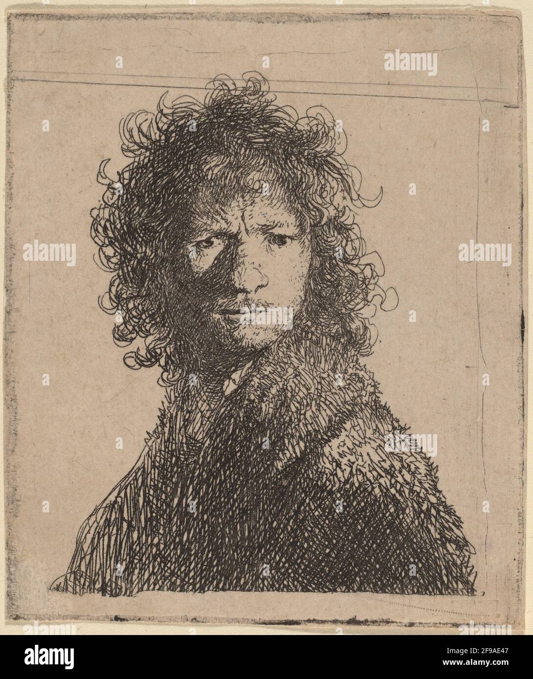 Self portrait frowning 1630 rembrandt hi-res stock photography and ...