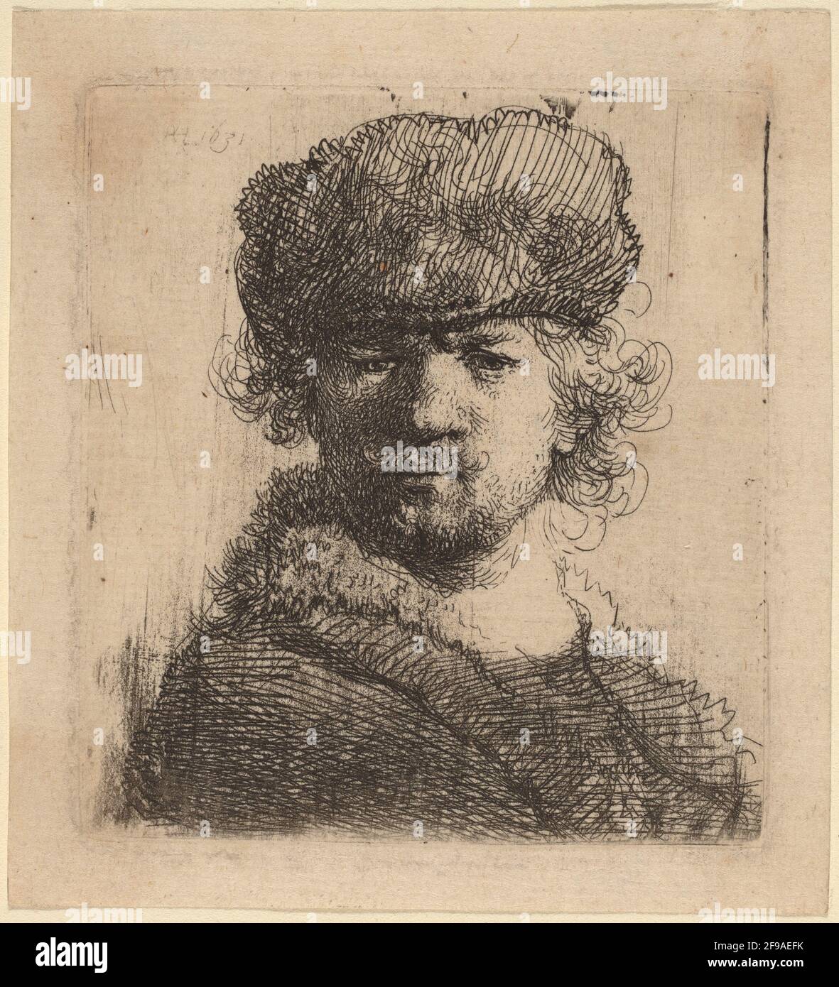 Self-Portrait in a Heavy Fur Cap, 1631 Stock Photo - Alamy