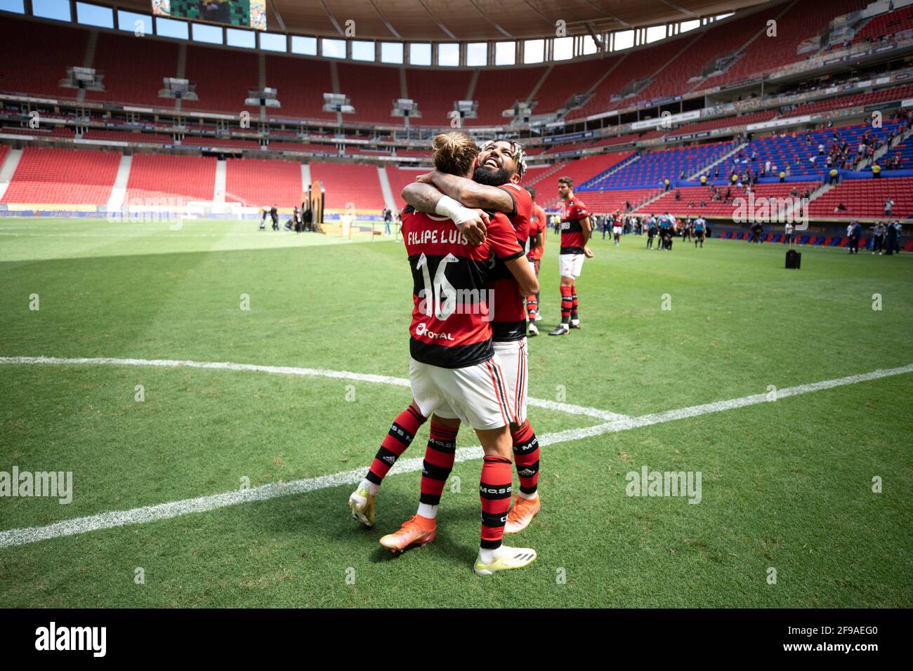 Supercopa do Brazil Final, Flamengo versus Palmeiras; Gabriel Barbosa ...