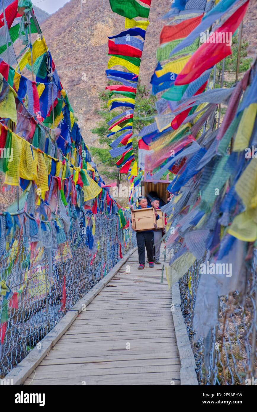 Popularly known as the Iron Chain Bridge, the Tachogang Lhakhang Bridge ...