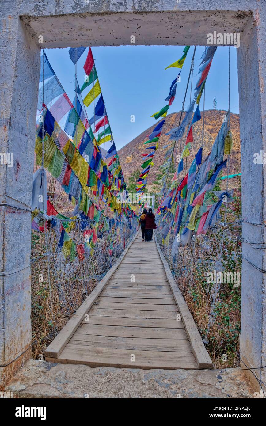 Popularly known as the Iron Chain Bridge, the Tachogang Lhakhang Bridge ...