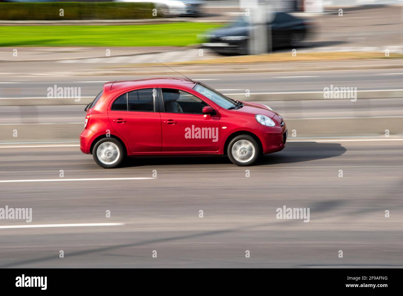 Red Nissan Micra High Resolution Stock Photography and Images - Alamy