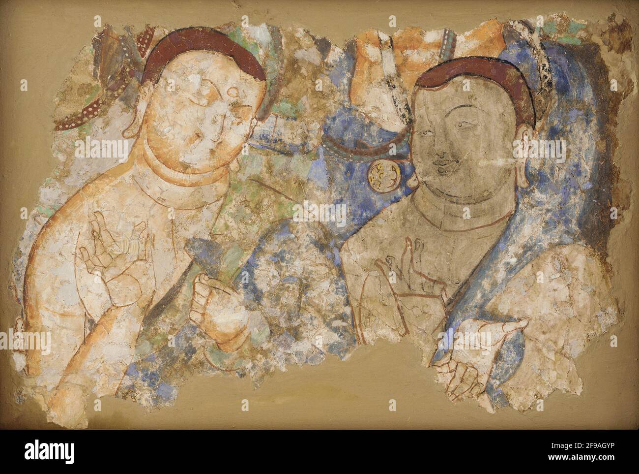 Two monks talking hi-res stock photography and images - Alamy