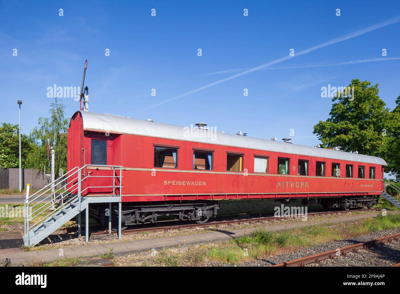 Mitropa dining car de r museumseisenbahnm hi-res stock photography and ...