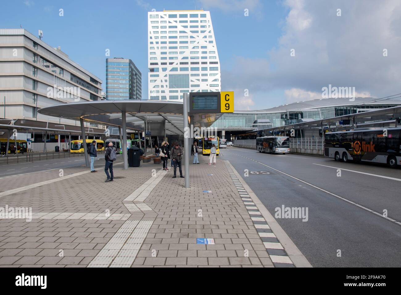 Bus Stop At The Centraal Station At Utrecht The Netherlands 14-4-2021 ...