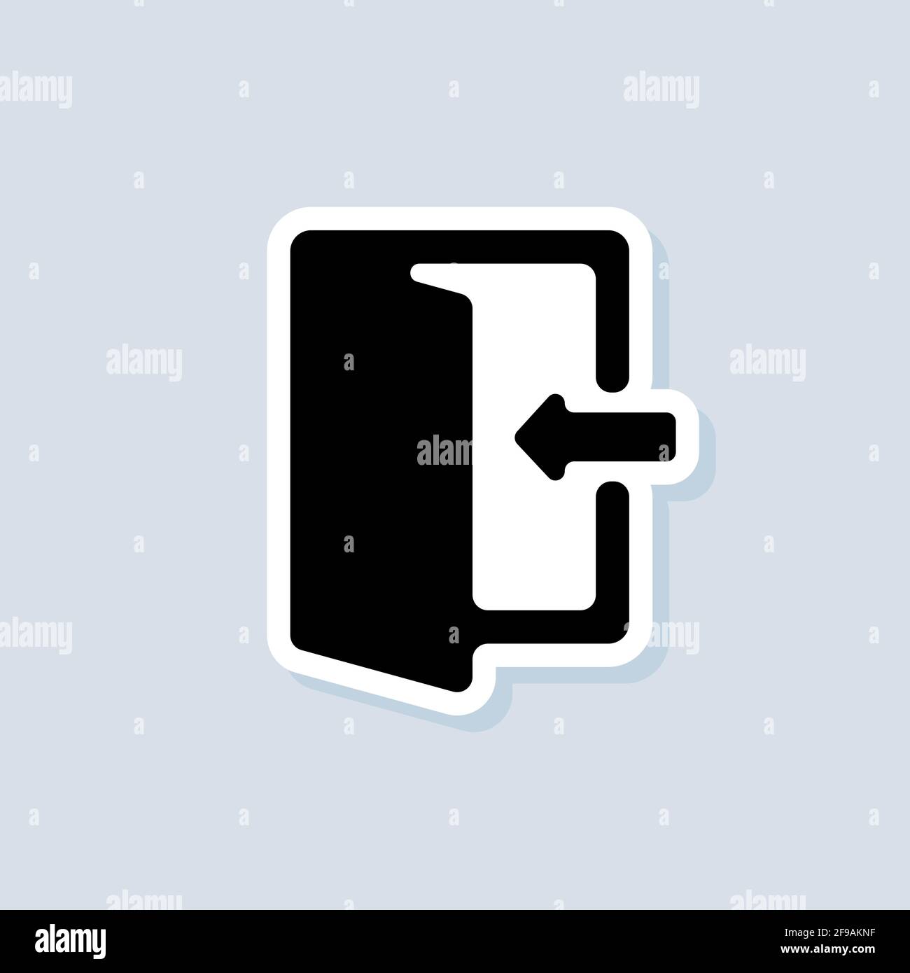 Logout exit icon arrow hi-res stock photography and images - Alamy
