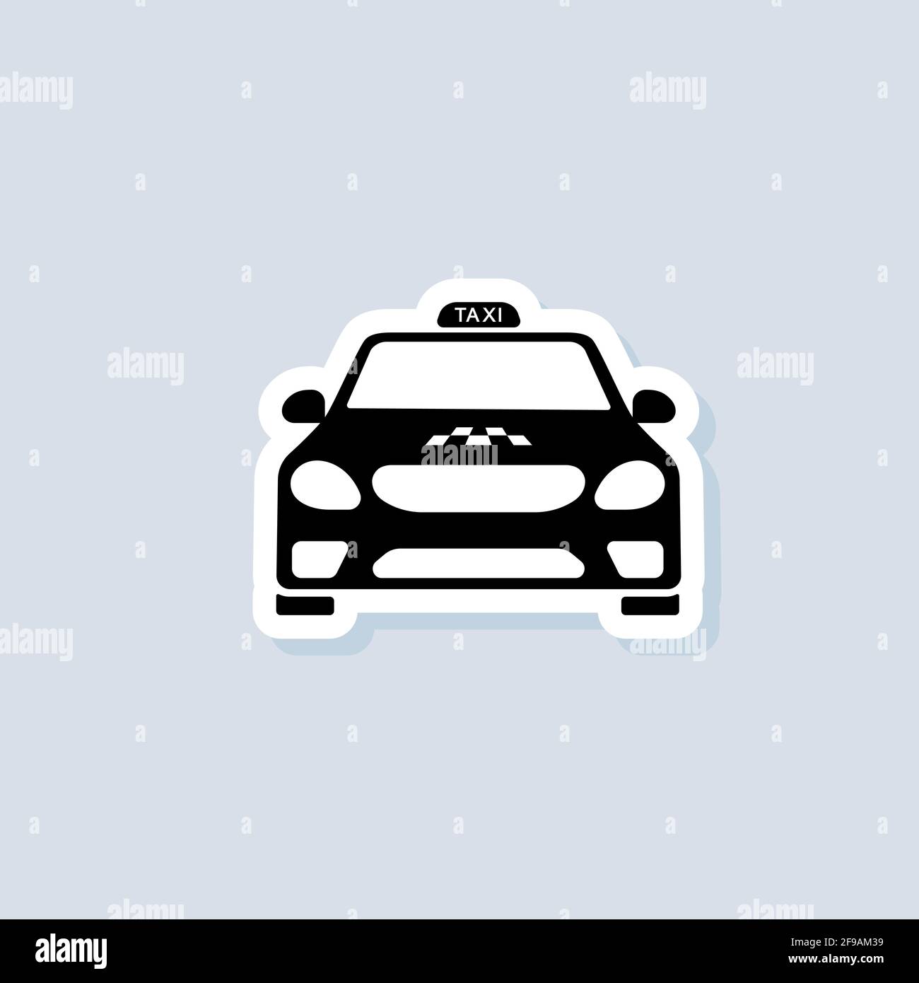 Taxi car service sticker hi-res stock photography and images - Alamy