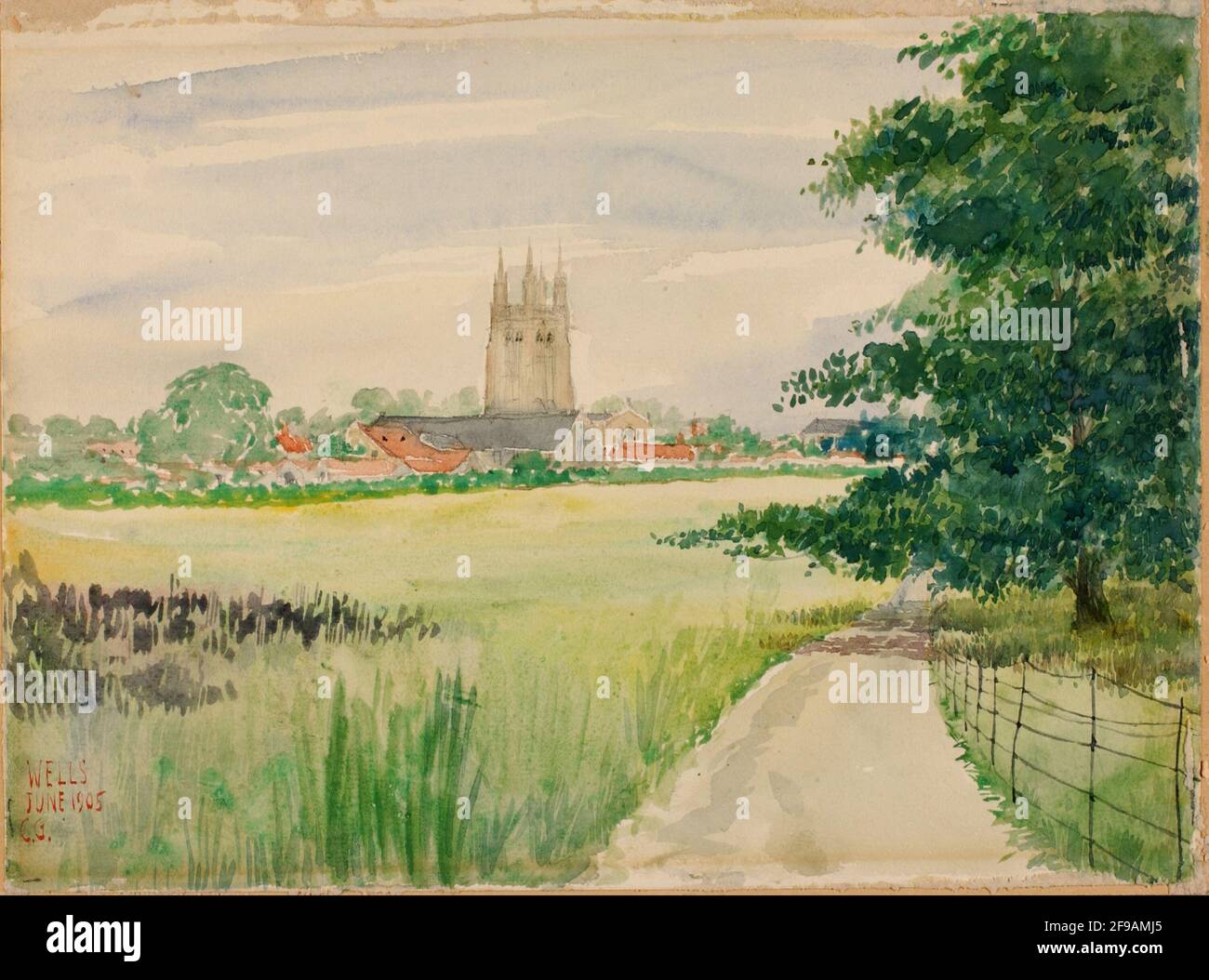 Wells Cathedral, England, 1905 Stock Photo - Alamy