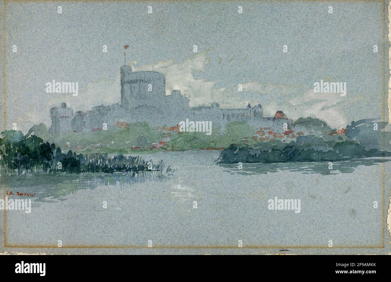 Windsor Castle, England, 1905 Stock Photo - Alamy