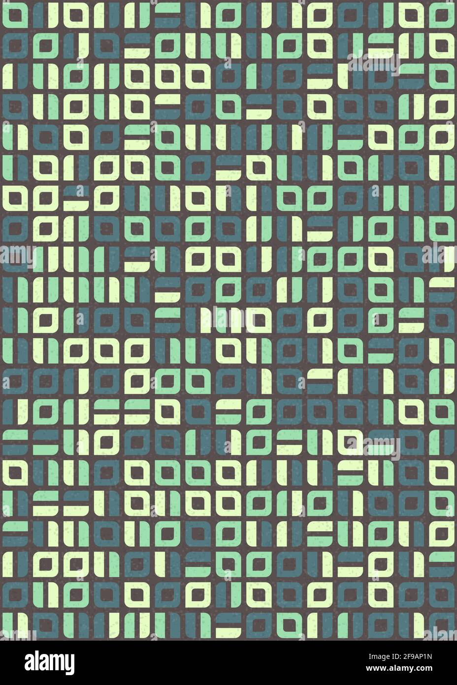 Abstract Geometrical generative computational art illustration Stock ...