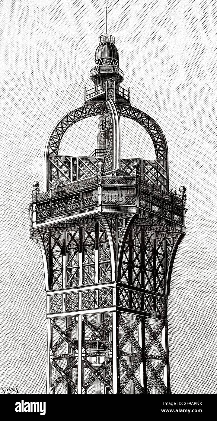 Eiffel tower under construction hi-res stock photography and images - Alamy