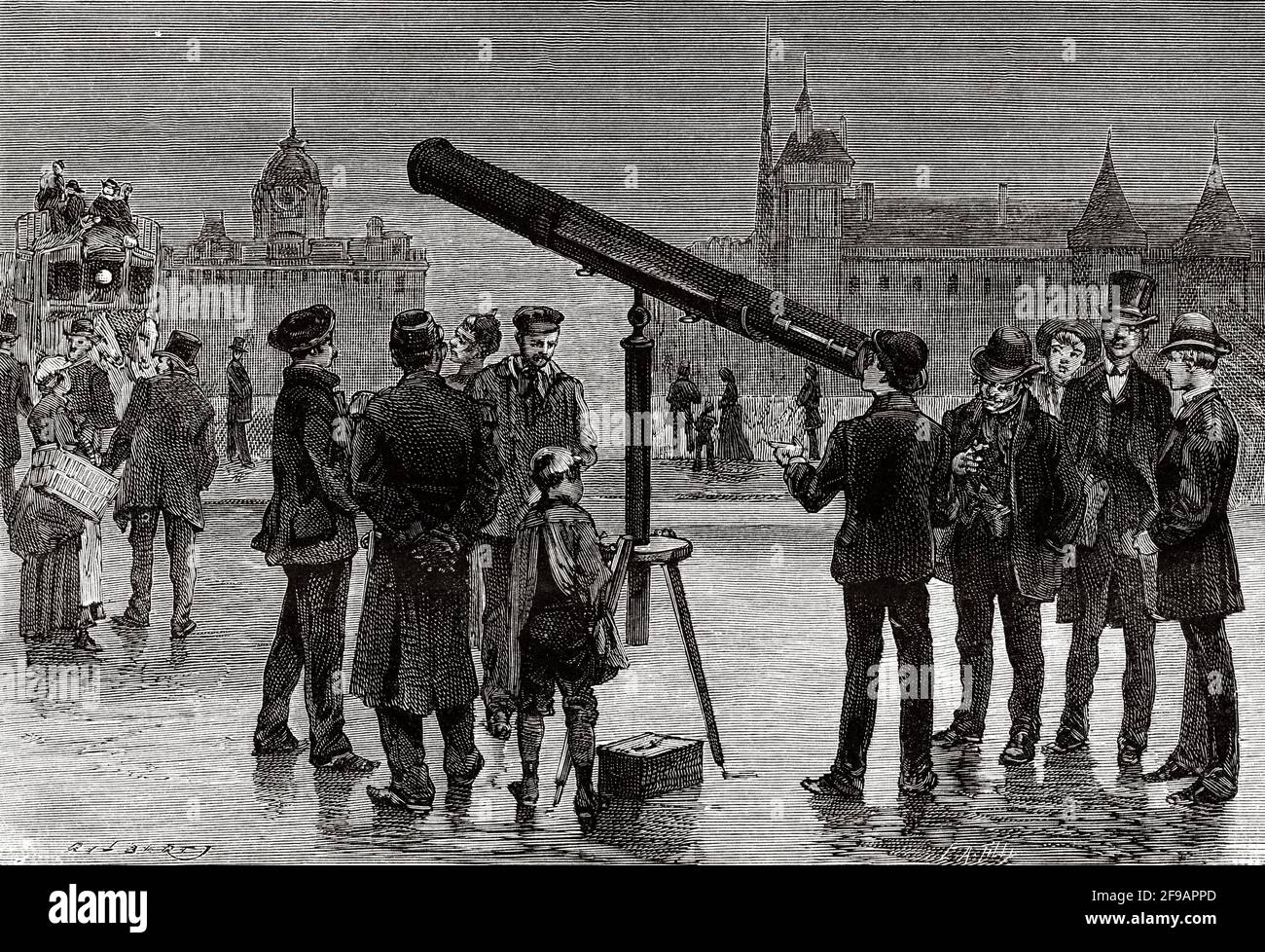 Astronomer with telescope history hi-res stock photography and images ...