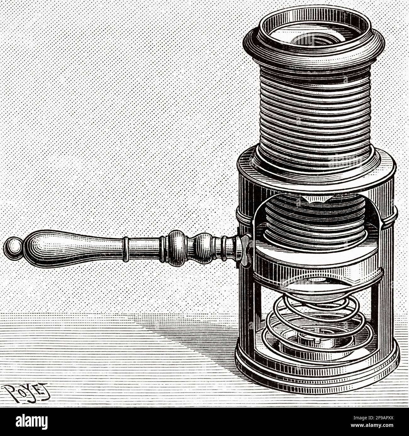 Wilson Microscope, 1740. James Wilson (1665-1730) Old 19th century ...