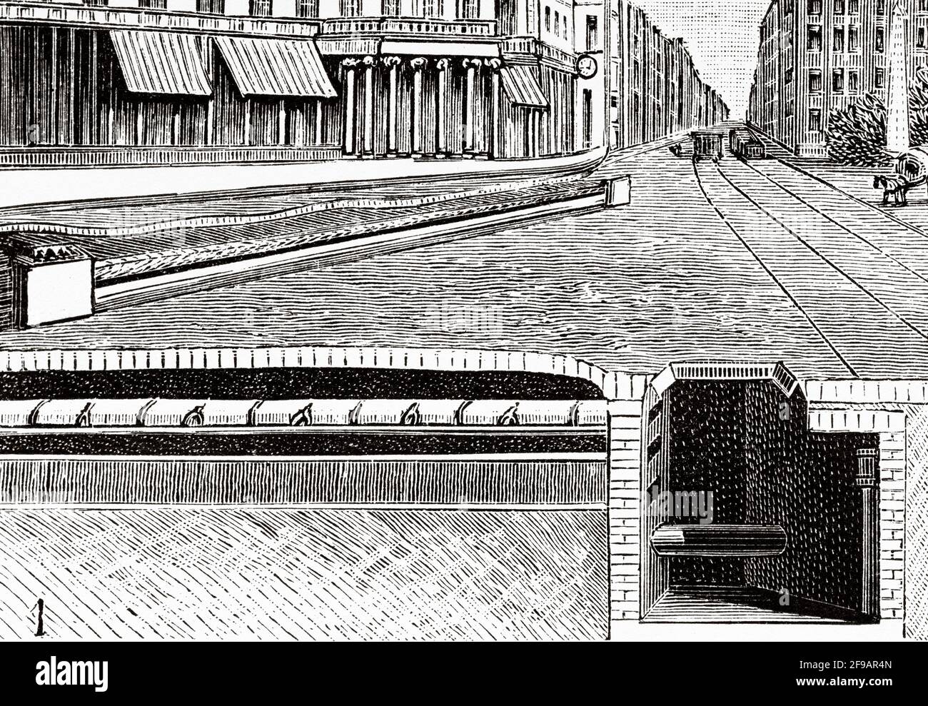 The electrical installation in the United States in the late 1800s ...