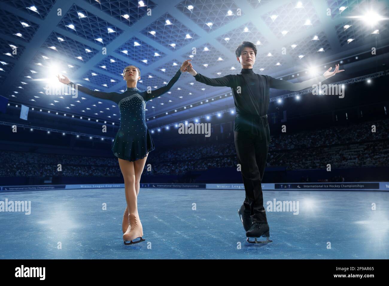 Figure skating pairs Stock Photo - Alamy