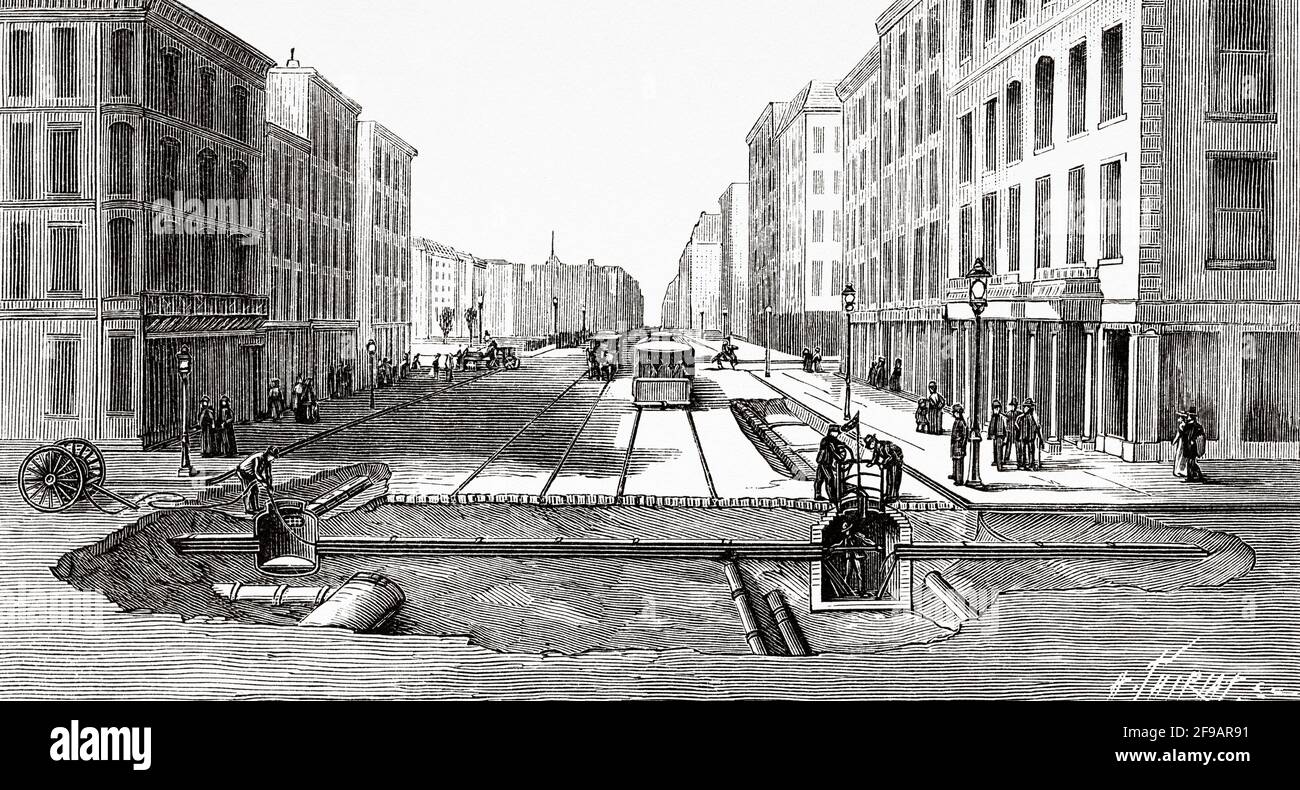 The electrical installation in the United States in the late 1800s ...