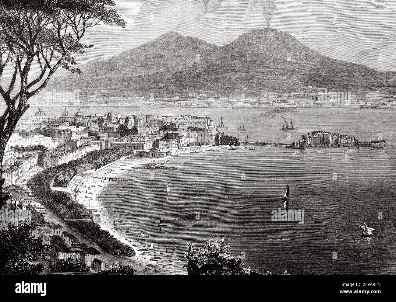 Eruption of mount vesuvius artwork hi-res stock photography and images ...