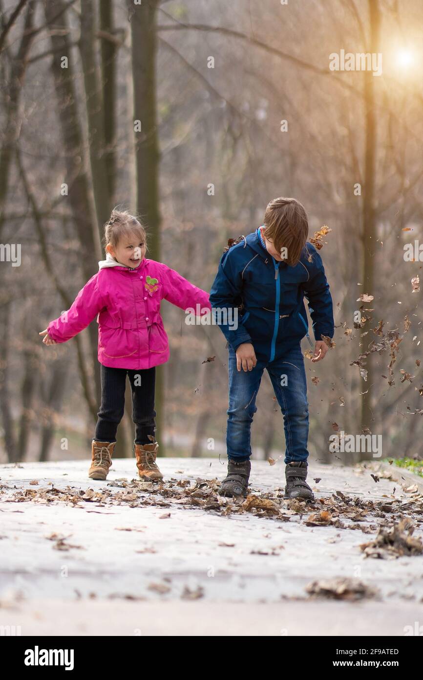 Preschool Children Playing Park High Resolution Stock Photography and ...