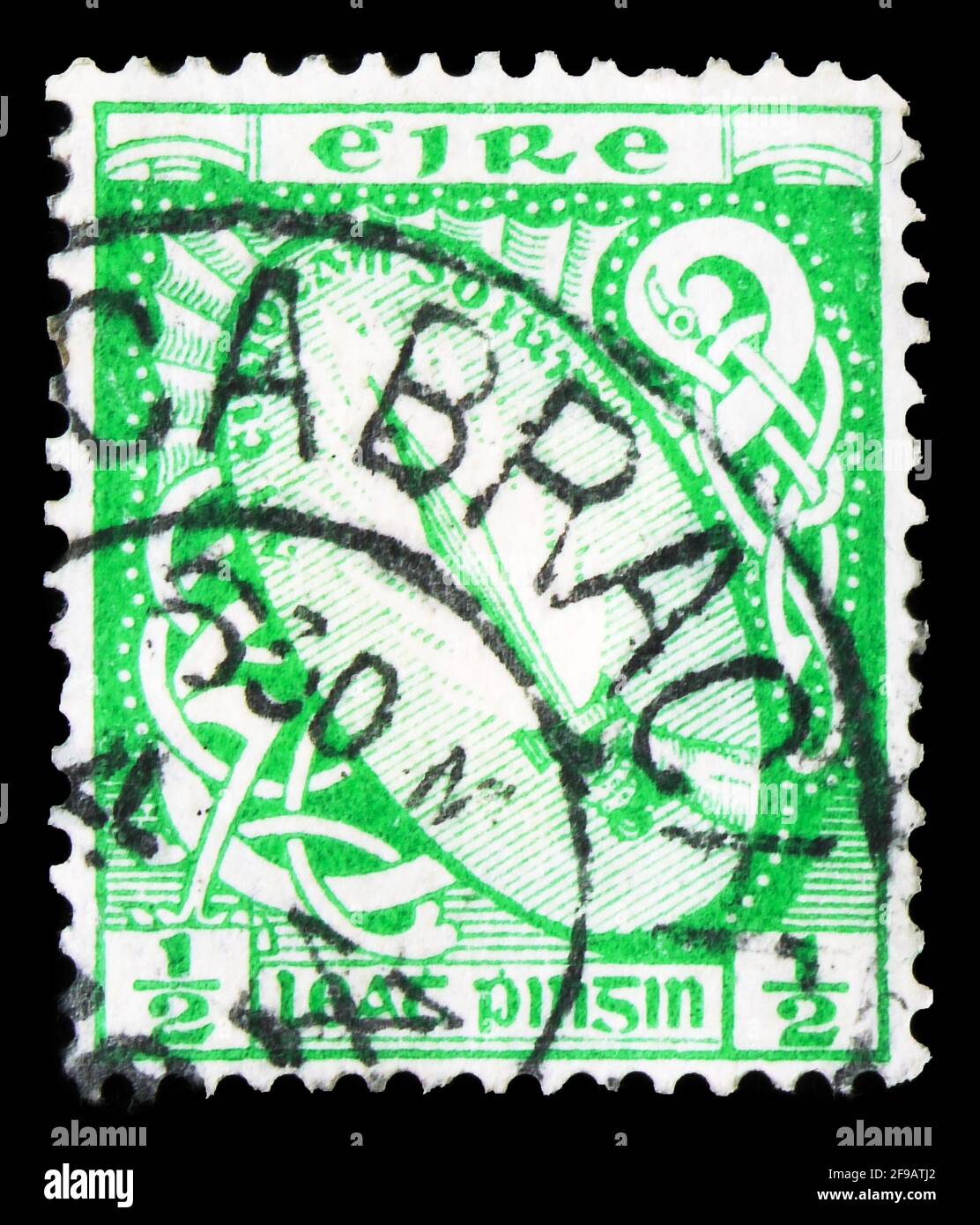 MOSCOW, RUSSIA - SEPTEMBER 22, 2019: Postage stamp printed in Ireland ...