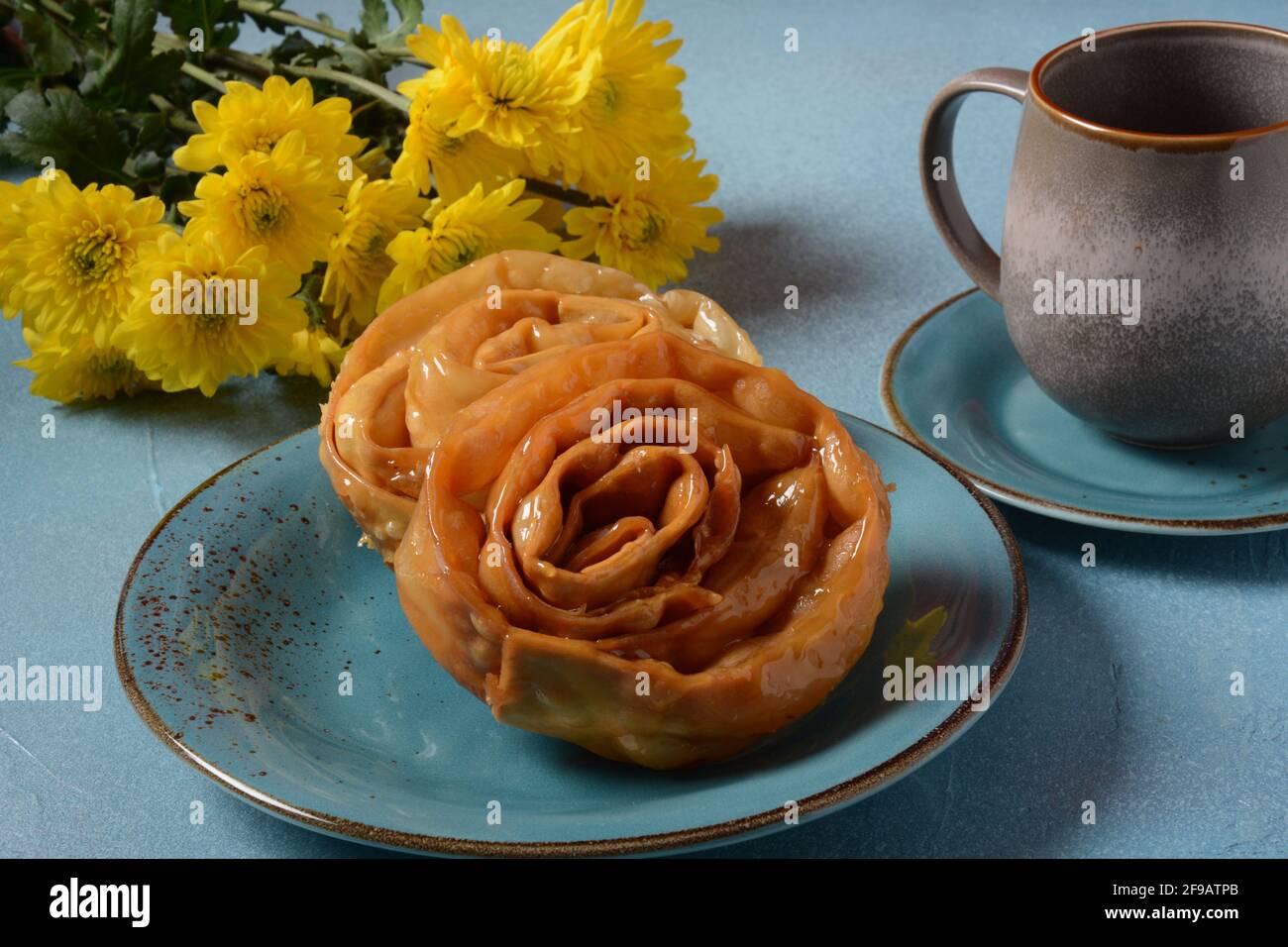 Fresh baked chebakia for ramadan. Chebakia moroccan pastries. Made of ...