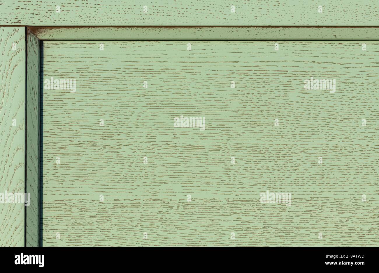 Corner Green Wood frame Texture. Solid oak with natural wood grain ...