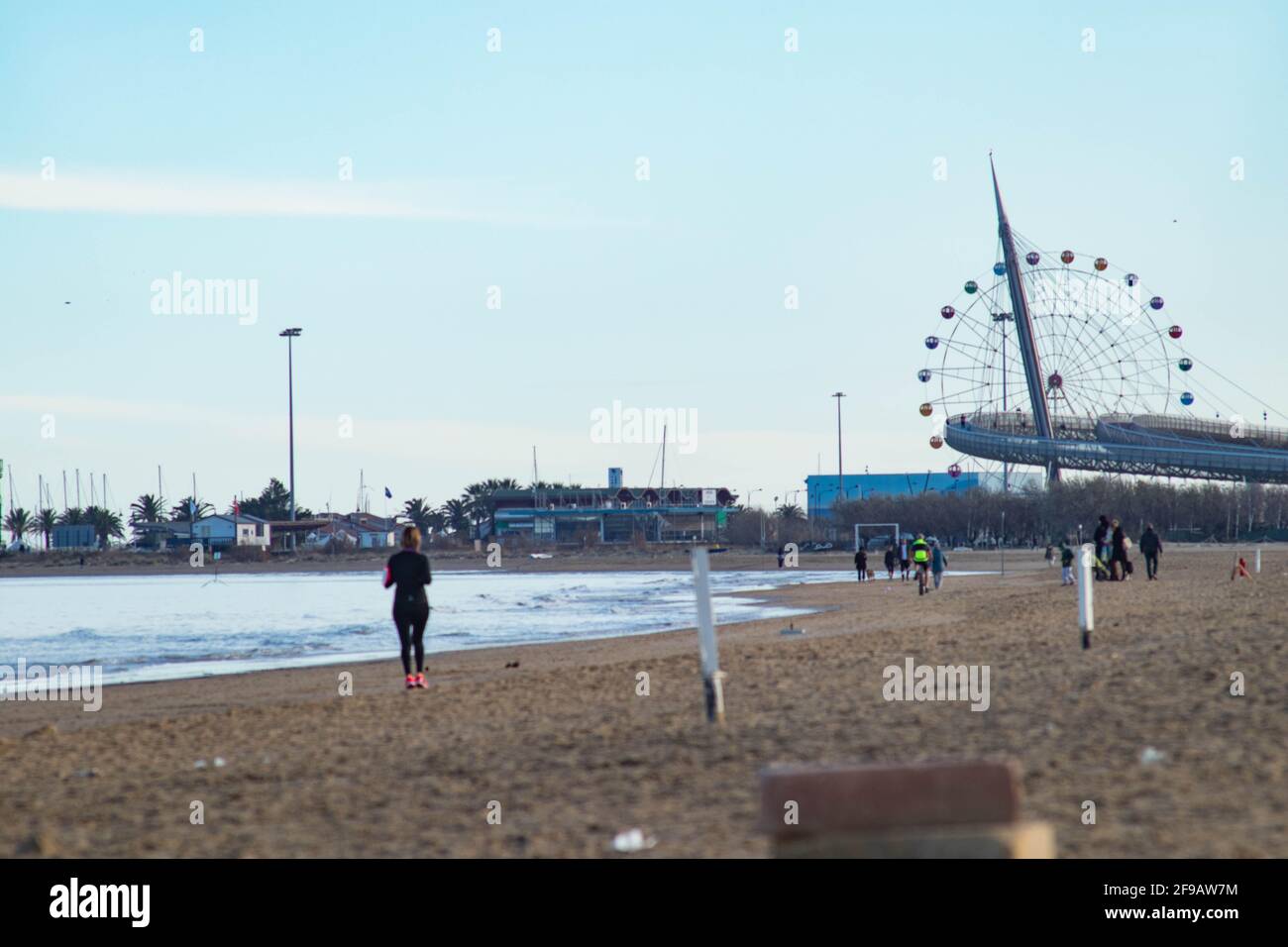The beach of city of Pescara, Abruzzo, Italy Stock Photo - Alamy