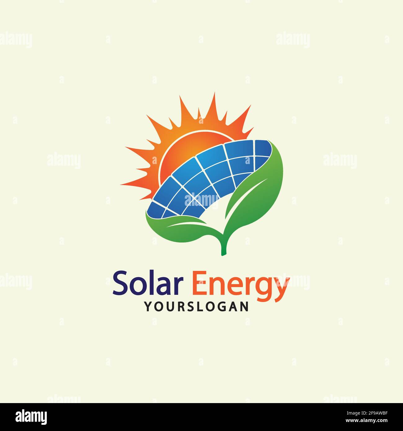 Sun solar energy logo design template. solar tech logo designs Stock ...