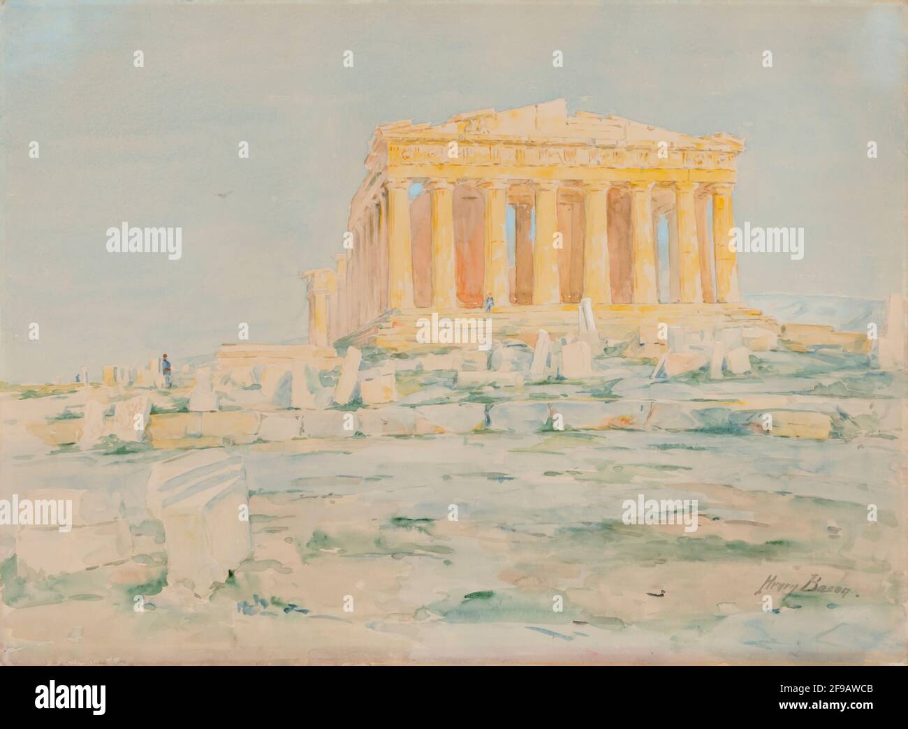 The Parthenon, West Facade, n.d Stock Photo - Alamy